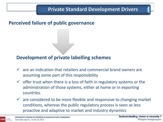 Seafood labelling; choice or necessity | PPT