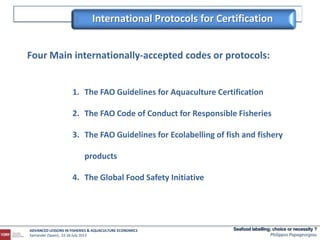 Seafood labelling; choice or necessity | PDF