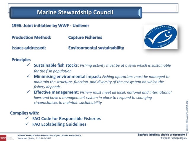 Seafood labelling; choice or necessity | PPT