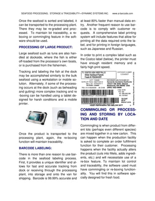 ++ Seafood processors production.inventory | PDF