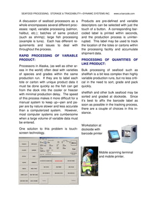 ++ Seafood processors production.inventory | PDF
