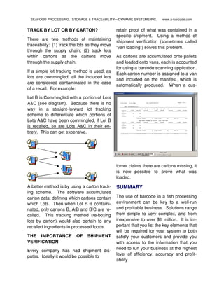 ++ Seafood processors production.inventory | PDF