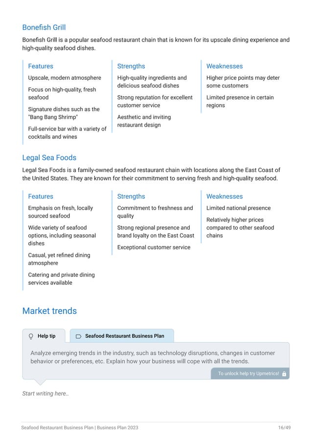 Seafood Restaurant Business Plan Example | PDF | Business Accounting ...