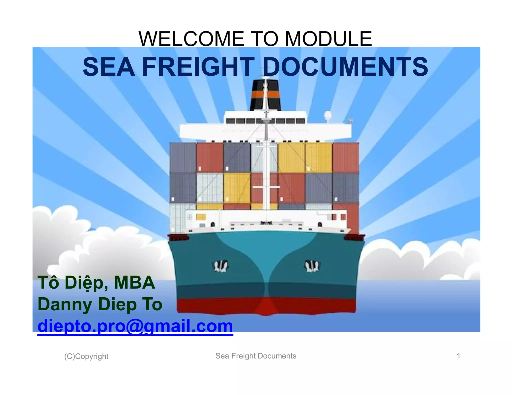 SEA FREIGHT DOCUMENTS (Sea Docs) (f) | PDF