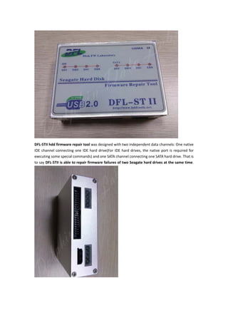 Seagate hdd firmware repair tool dfl st ii | PDF