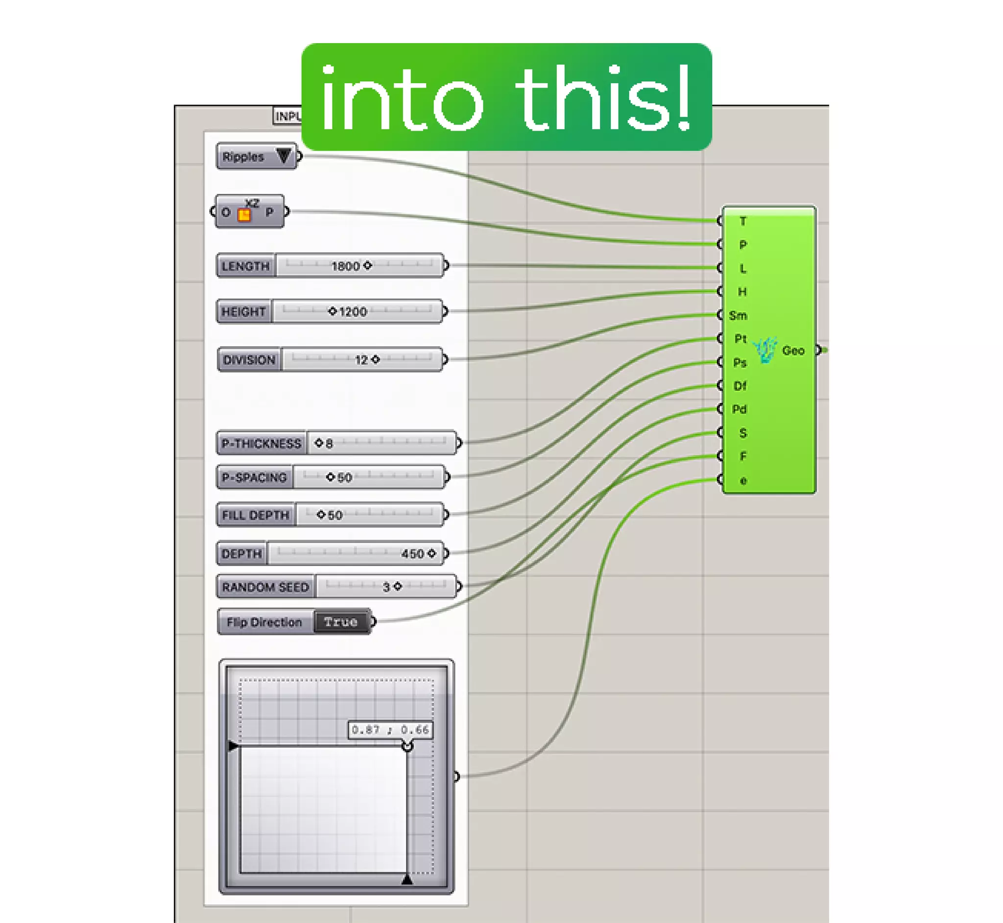 SeaGrass - A Simple surface paneling tool for Grasshopper. | PPT