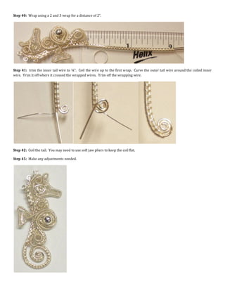 Wire Work Seahorse Pendant Tutorial | PDF