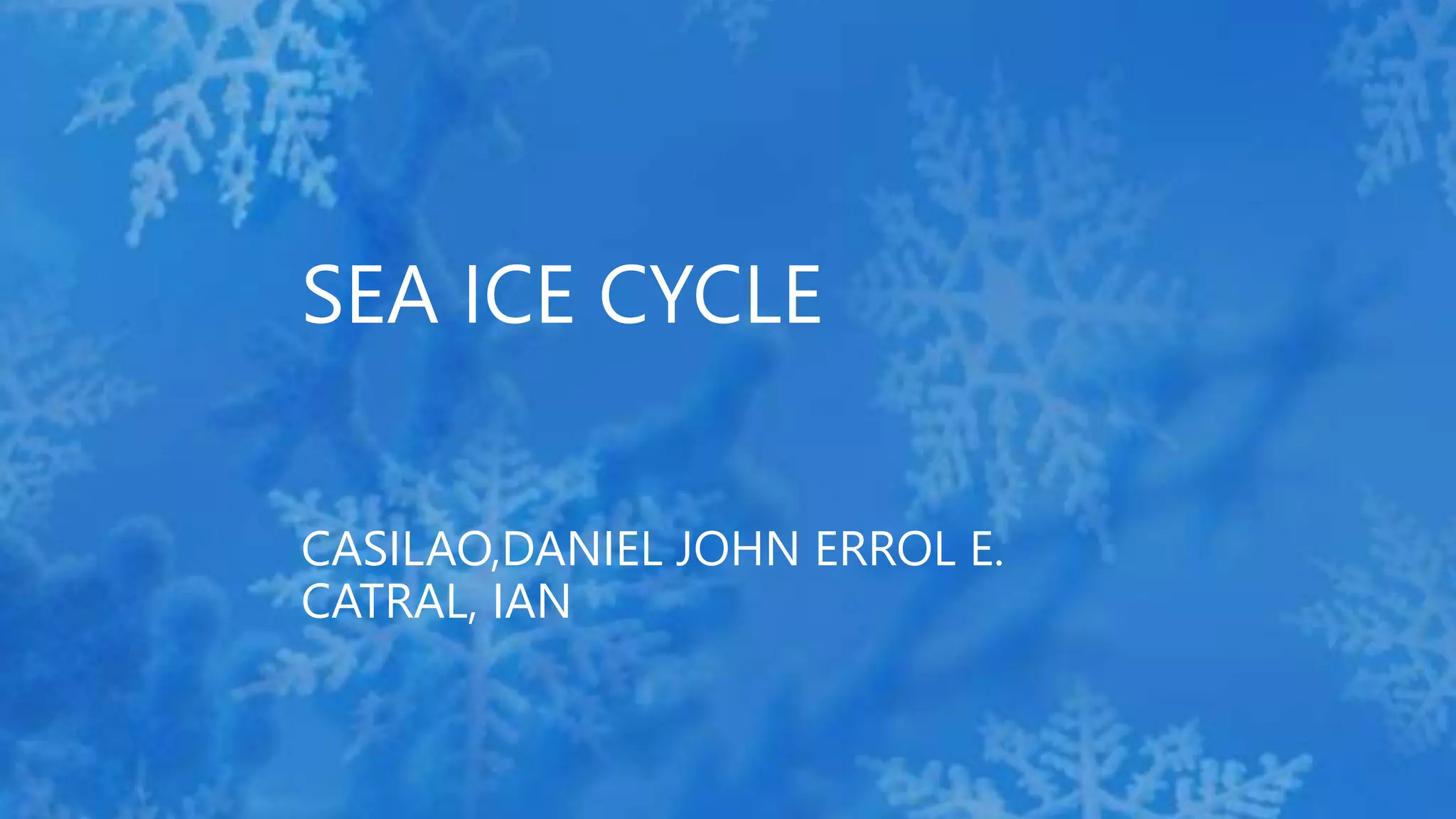 SEA ICE CYCLE.pptx