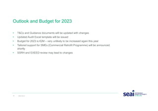SEAI Support Scheme Energy Audits - Briefing | PDF