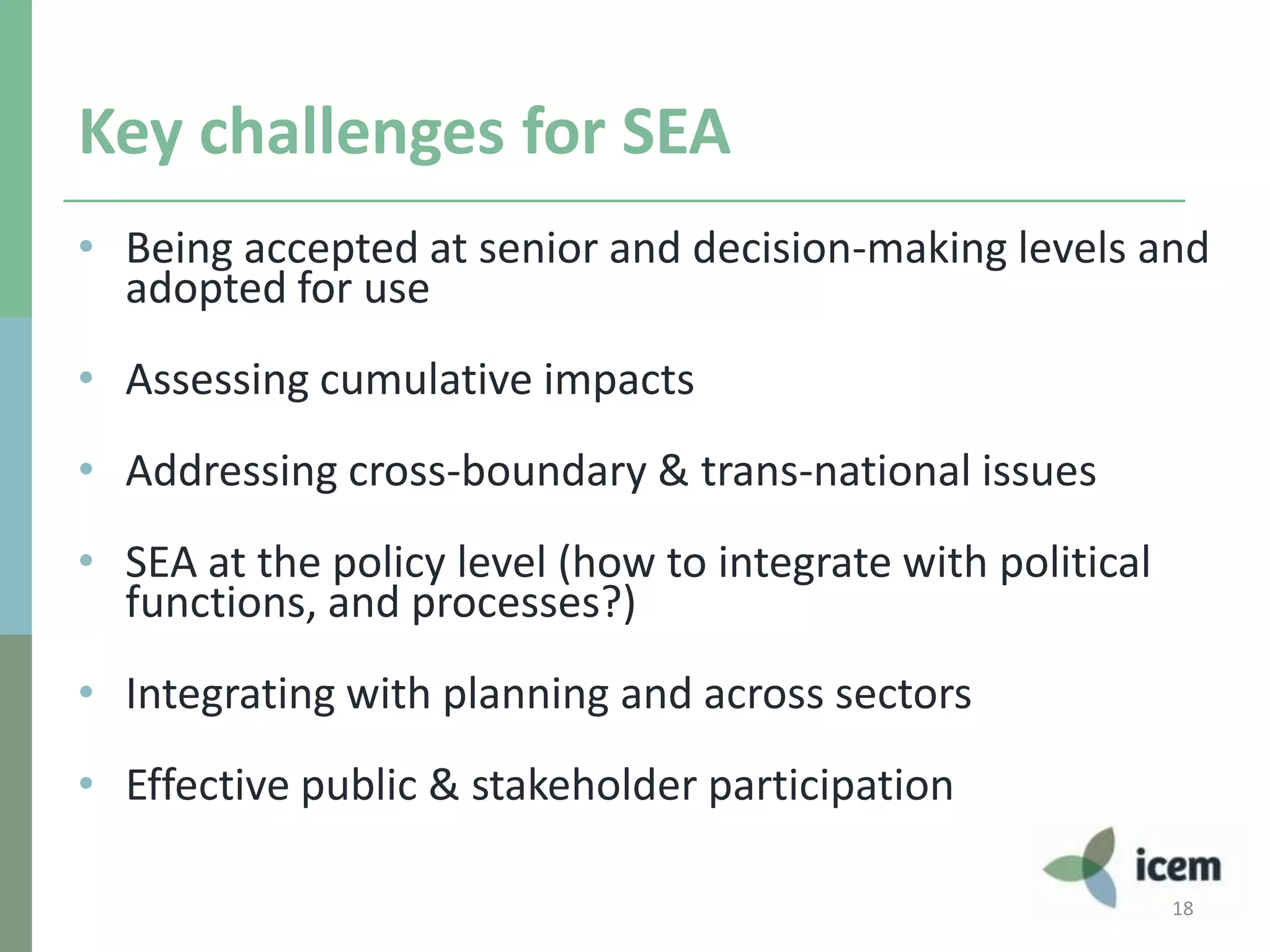 Introduction to Strategic Environmental Assessment | PPTX