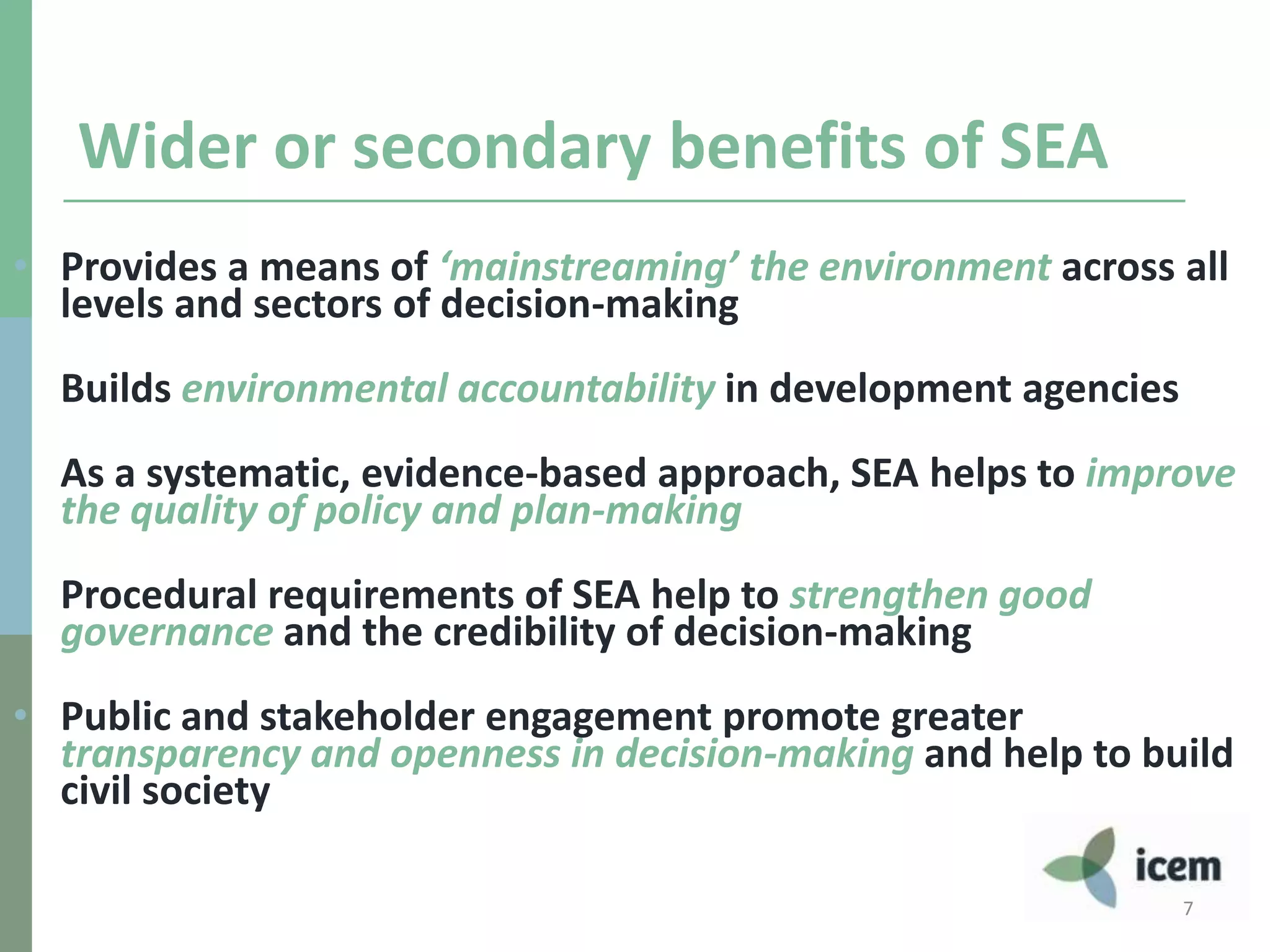 Introduction to Strategic Environmental Assessment | PPTX
