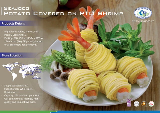 Seajoco potato covered on pto shrimp | PDF