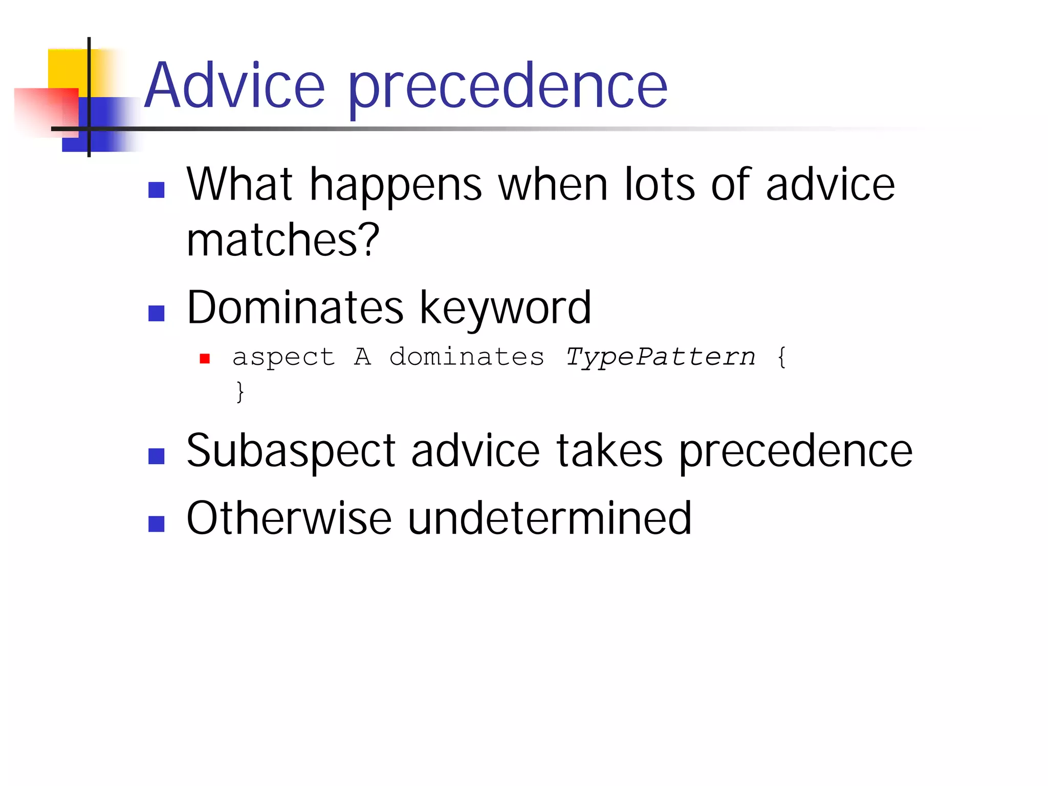 Seajug Dec 2001 Aspect Oriented Programming With Aspectj Ppt