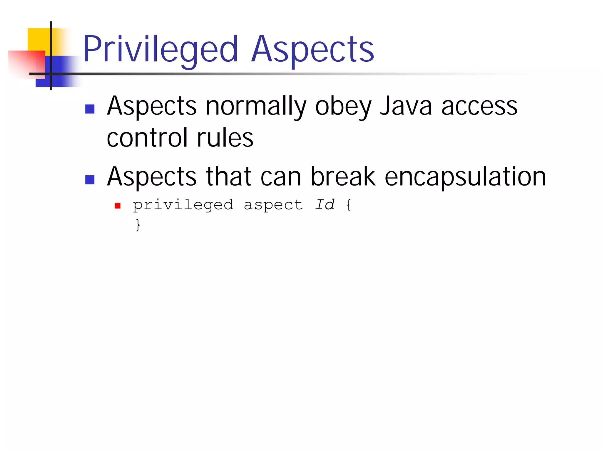 Seajug Dec 2001 Aspect Oriented Programming With Aspectj Ppt
