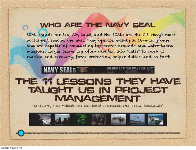 Project Management - Lessons learned from the Navy SEALs | PPT