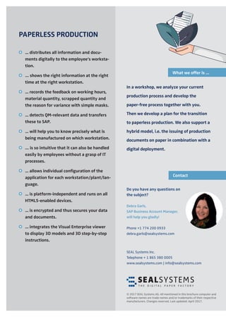 Digital Industry: Paperless Production | PDF