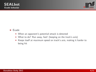 Seal bot - Demolition Derby 2012 Winner | PDF | Track and Field | Sports