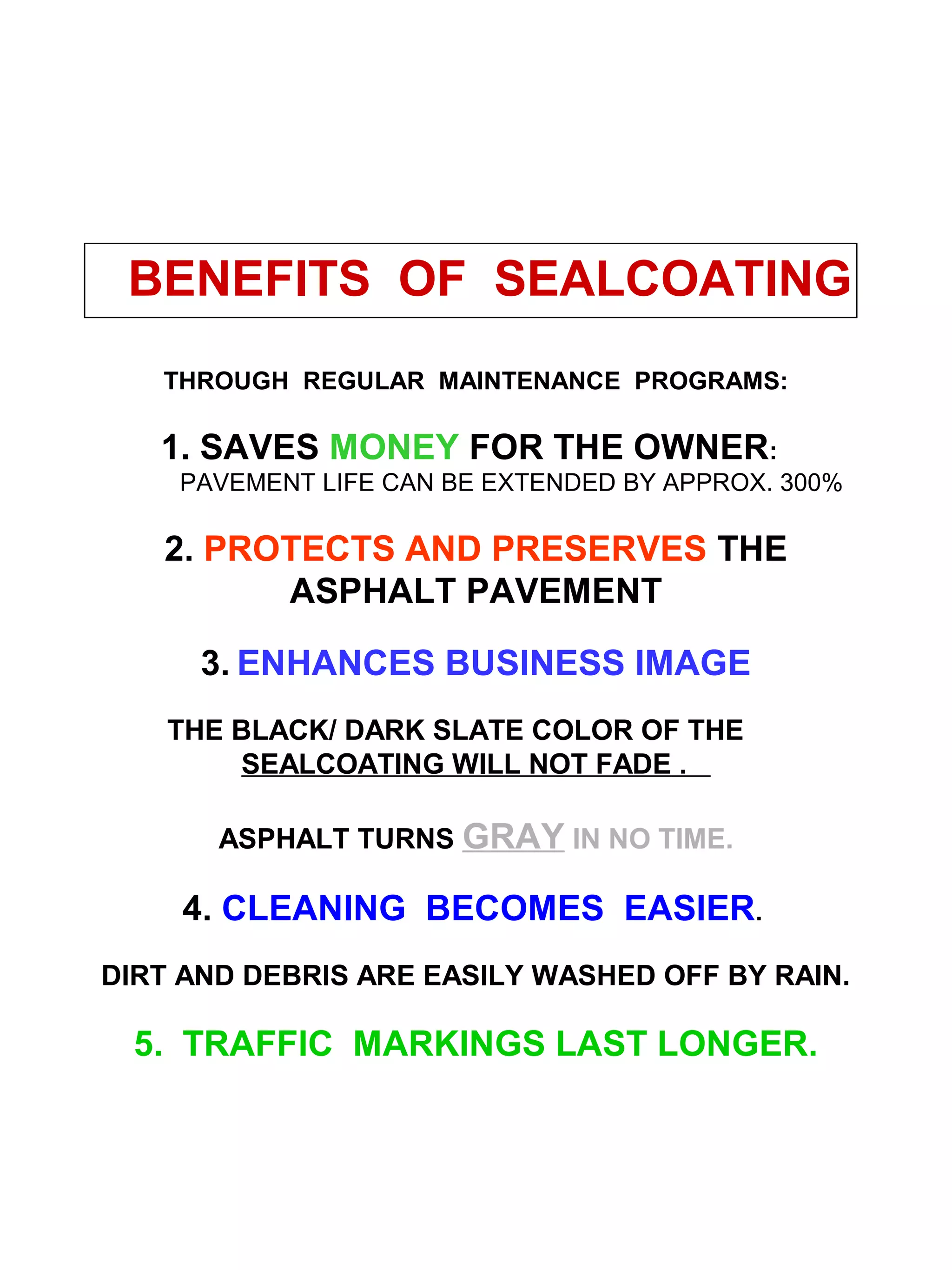 Sealcoating | PPT
