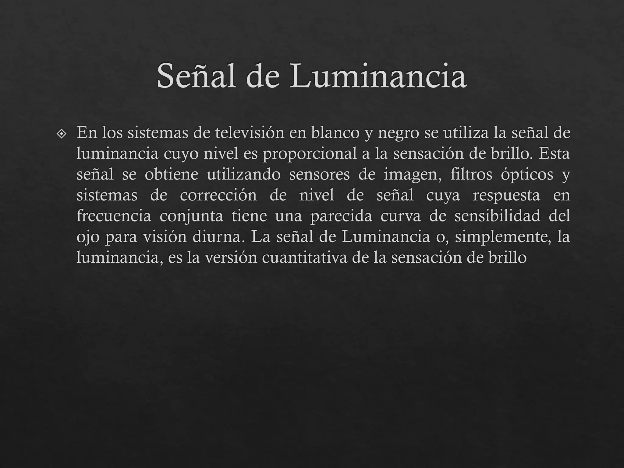 Señal de luminancia | PDF