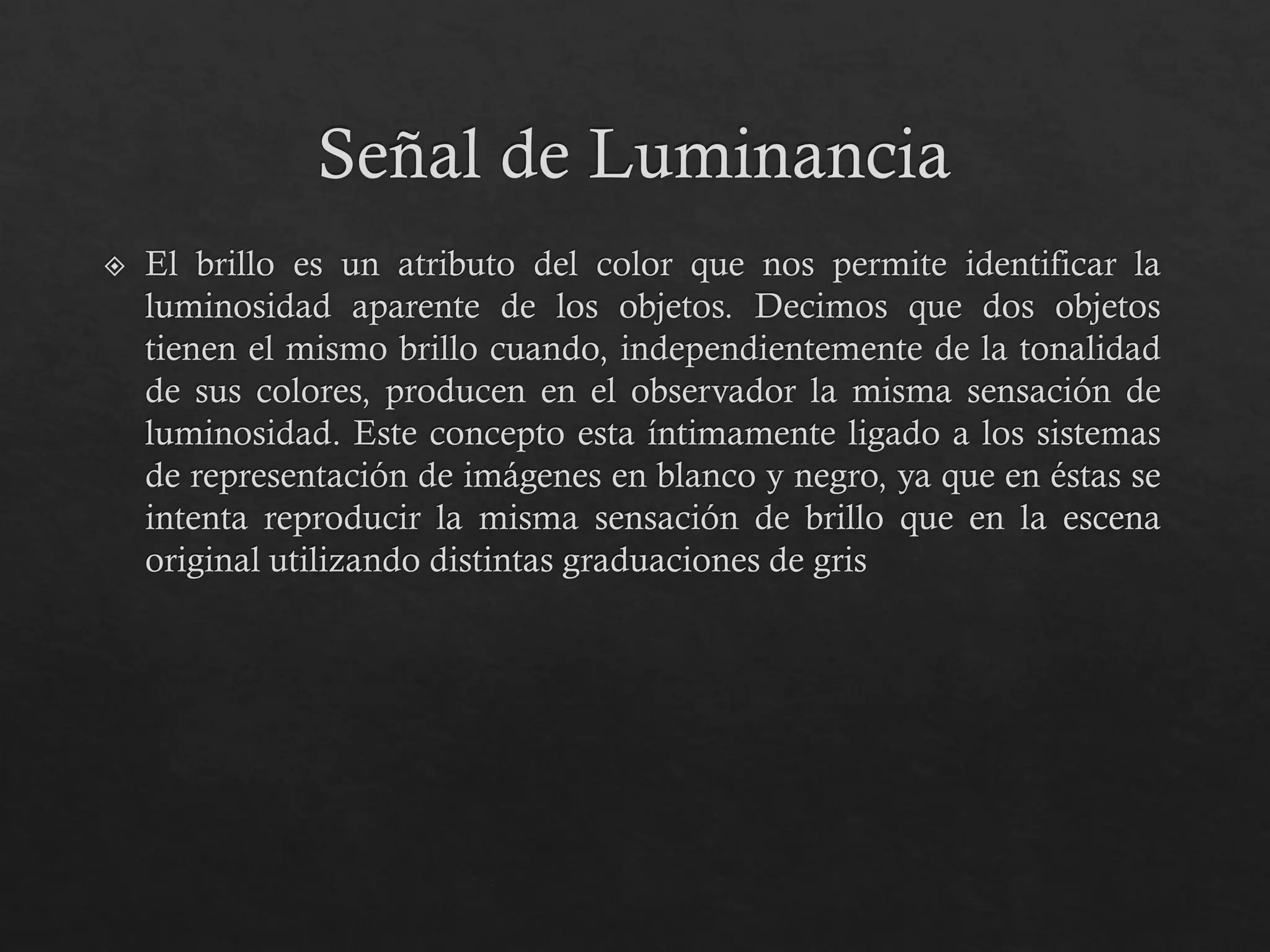 Señal de luminancia | PDF