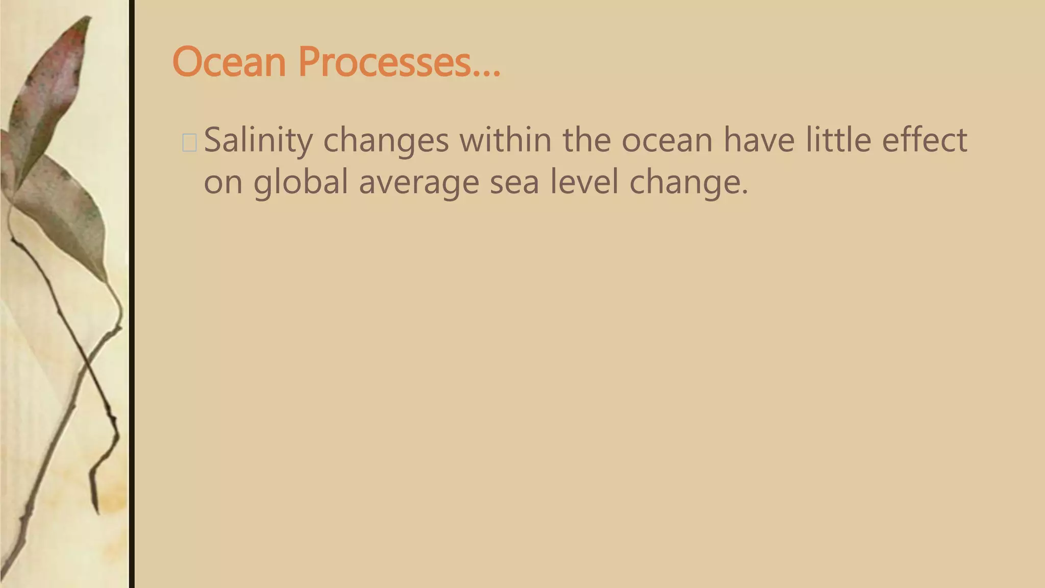 Sea level rise | PPTX