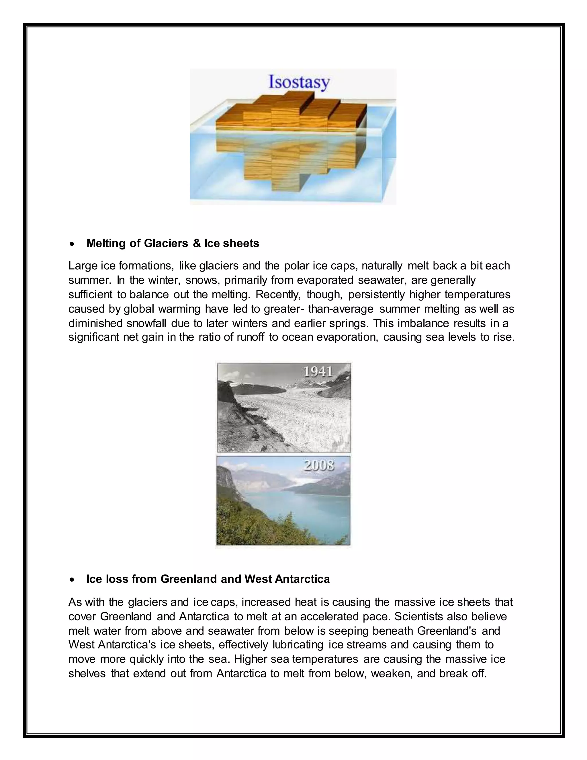 Sea level rise | DOCX