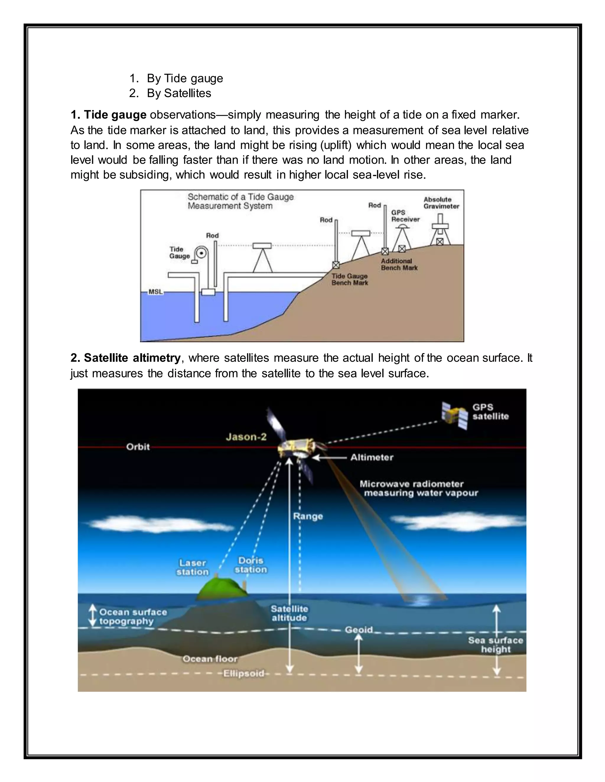 Sea level rise | DOCX