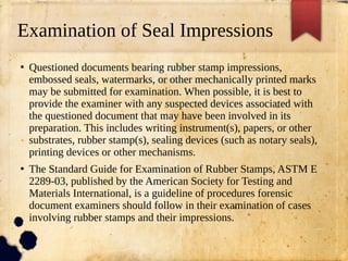Seal impressions | PDF