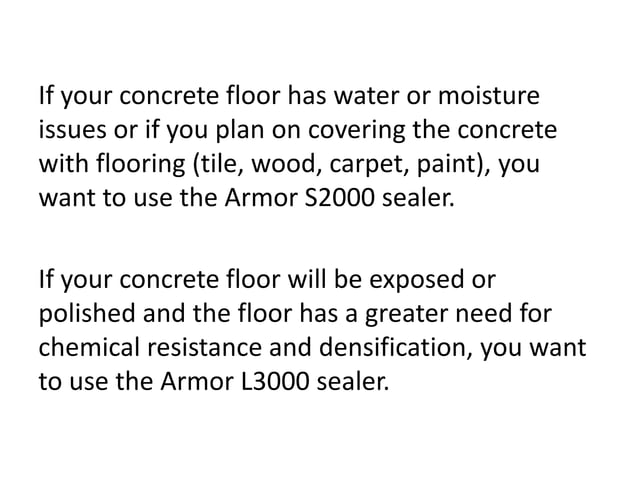 Sealing Broom Finished Concrete | PPT