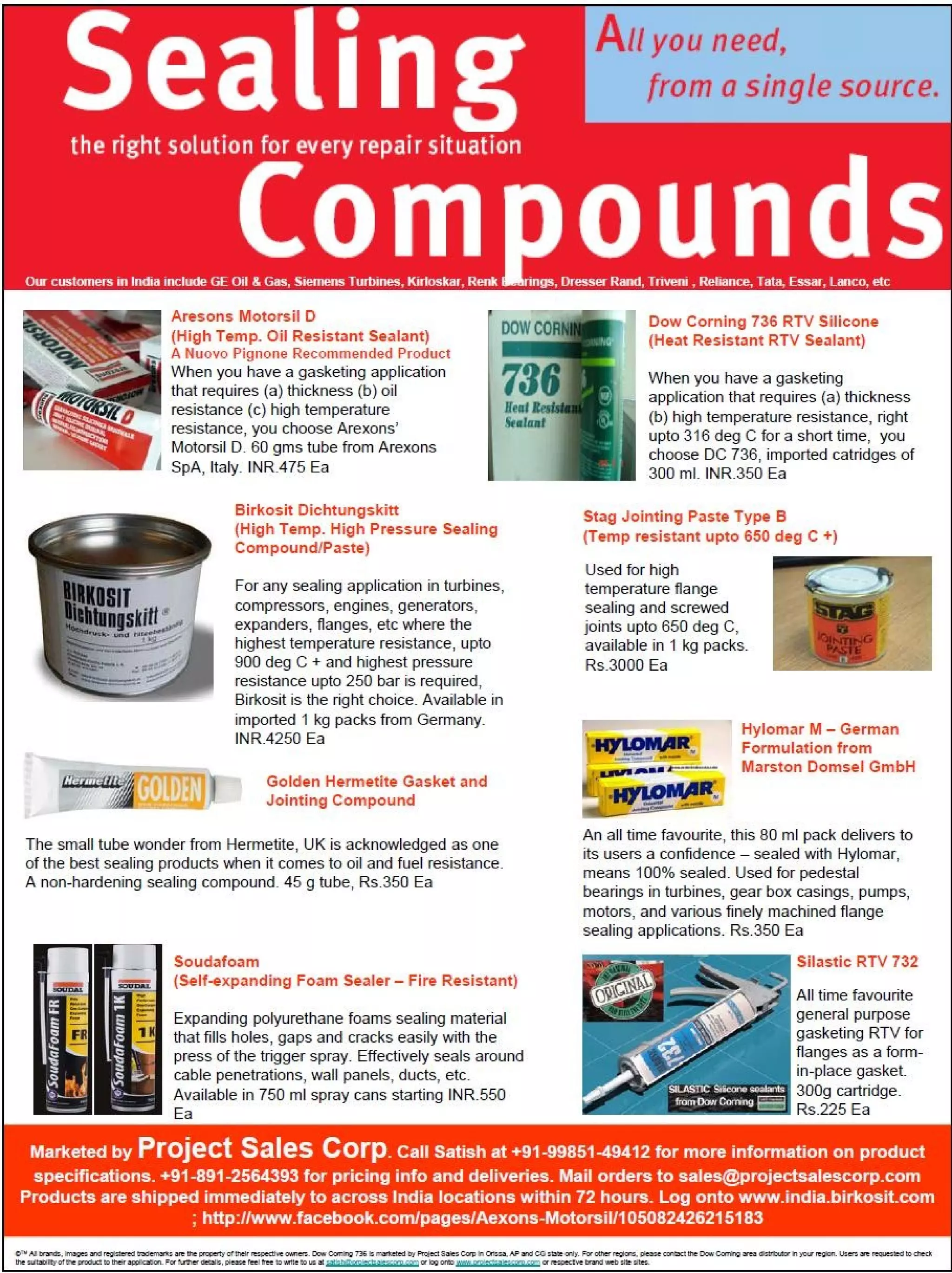 Sealing compounds | PDF