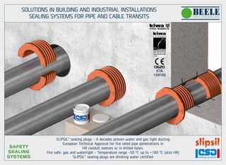 Sealing solutionsfor building and industrial installation | PDF