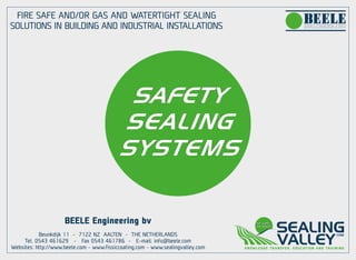 Sealing solutionsfor building and industrial installation | PDF