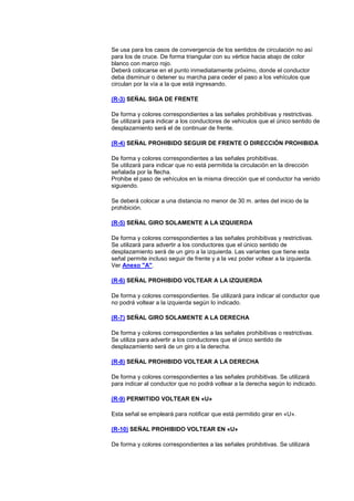 Señalizaciones de tránsito mtc | PDF