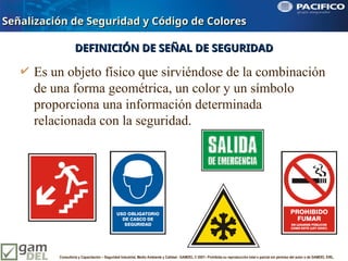 SEÑALIZACION SEGURIDAD y CODIGO DE COLORES.ppt
