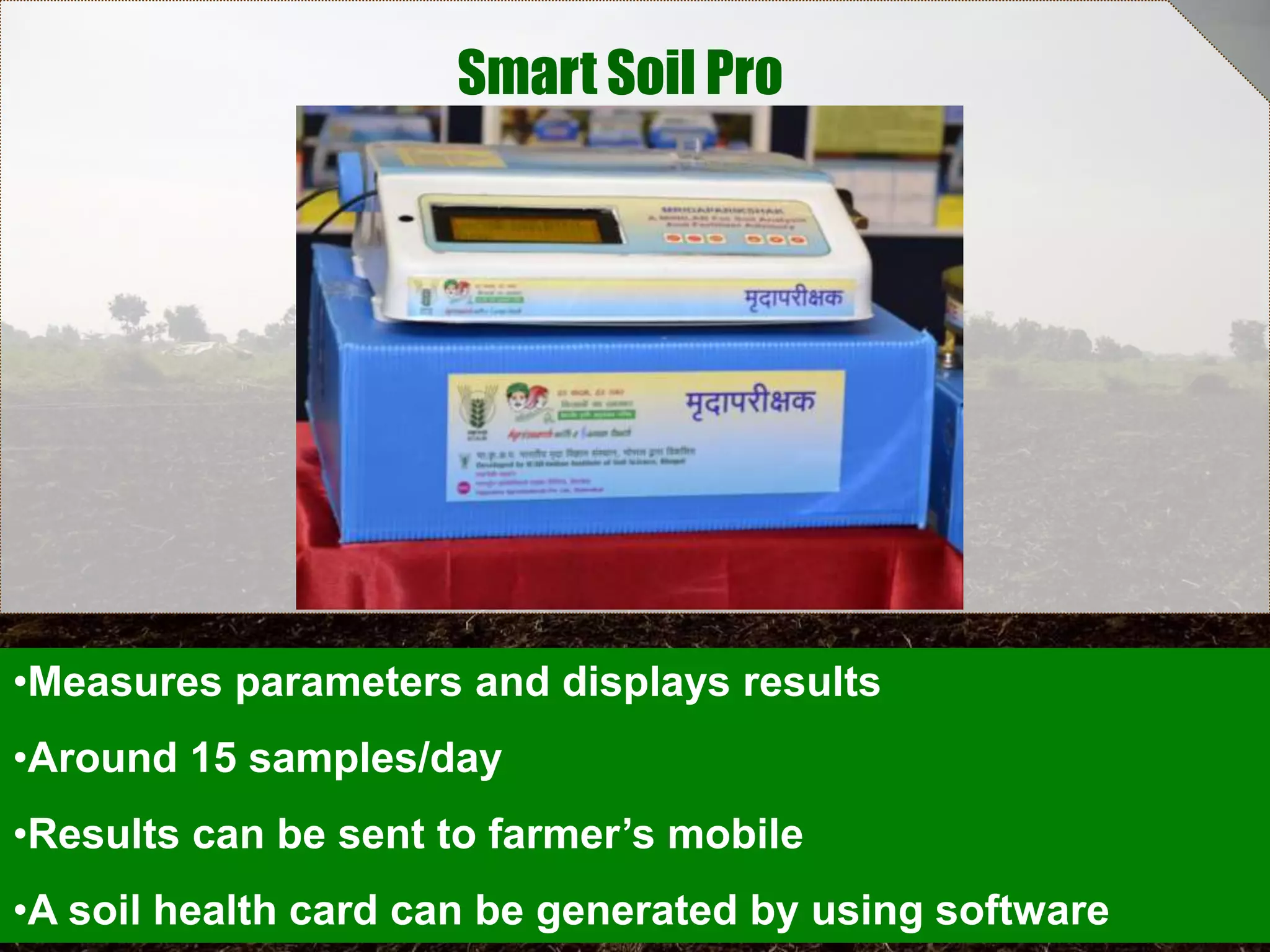 Soil parameters, analysis protocols, interpretation, and fertilizer ...