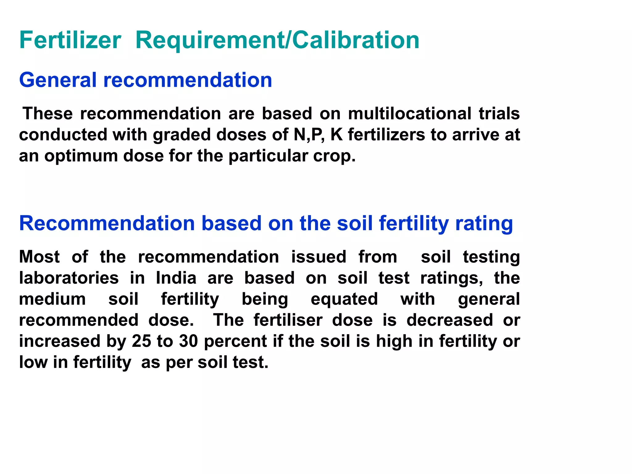 Soil parameters, analysis protocols, interpretation, and fertilizer recommendations | PPTX