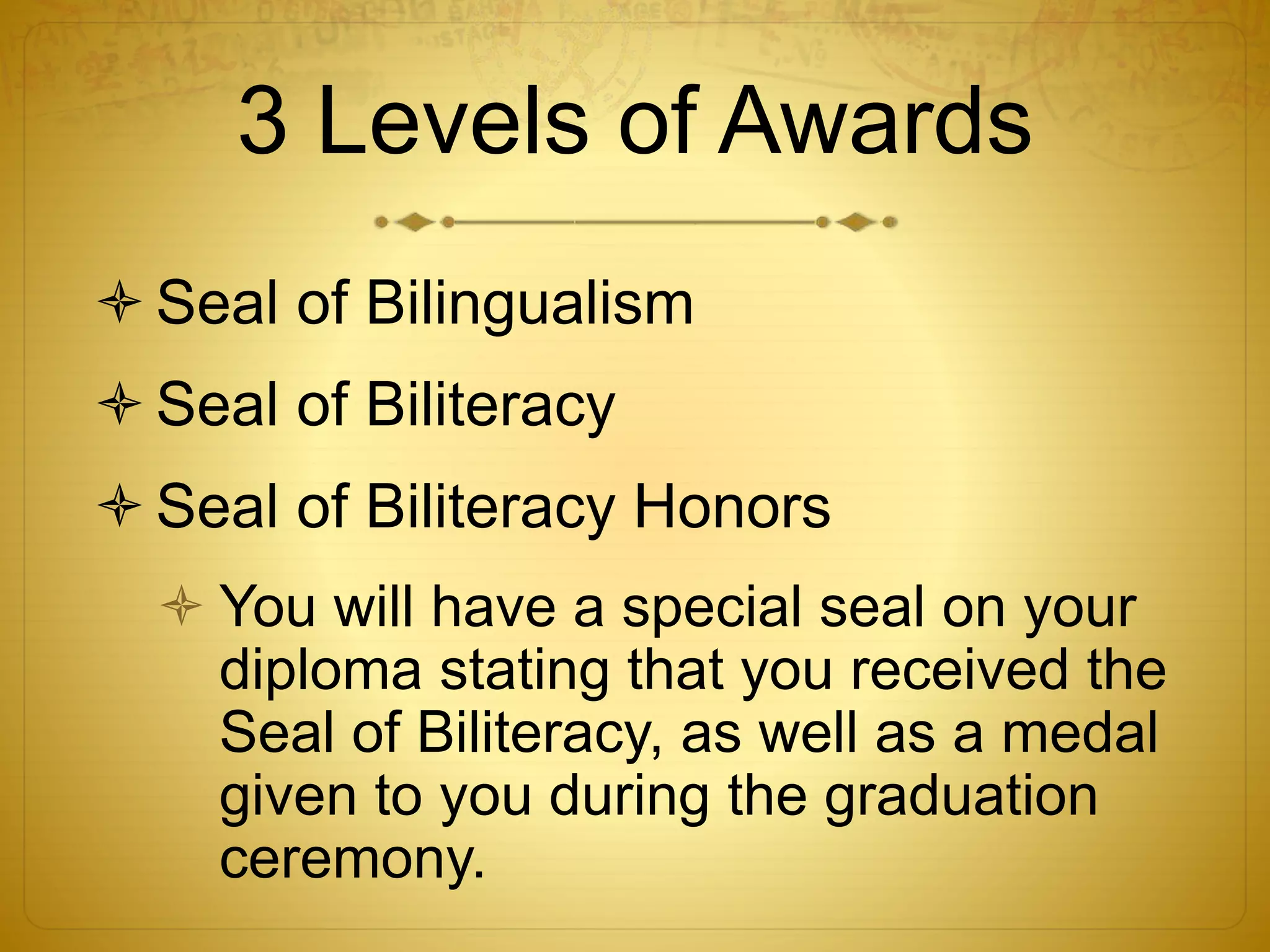 Overton Seal of Biliteracy 2016 Student Presentation | PPTX