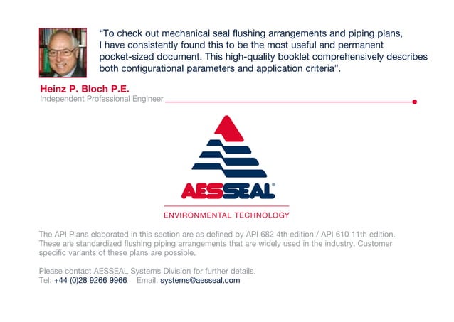API682 Mechanical Seal Plan and Requirements of Mechanical Seals | PDF