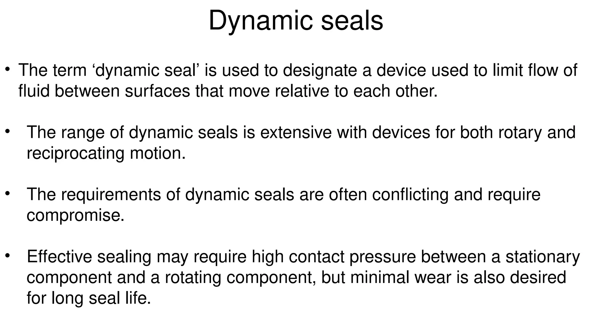 Seals and Gaskets for design of machine elements | PPTX