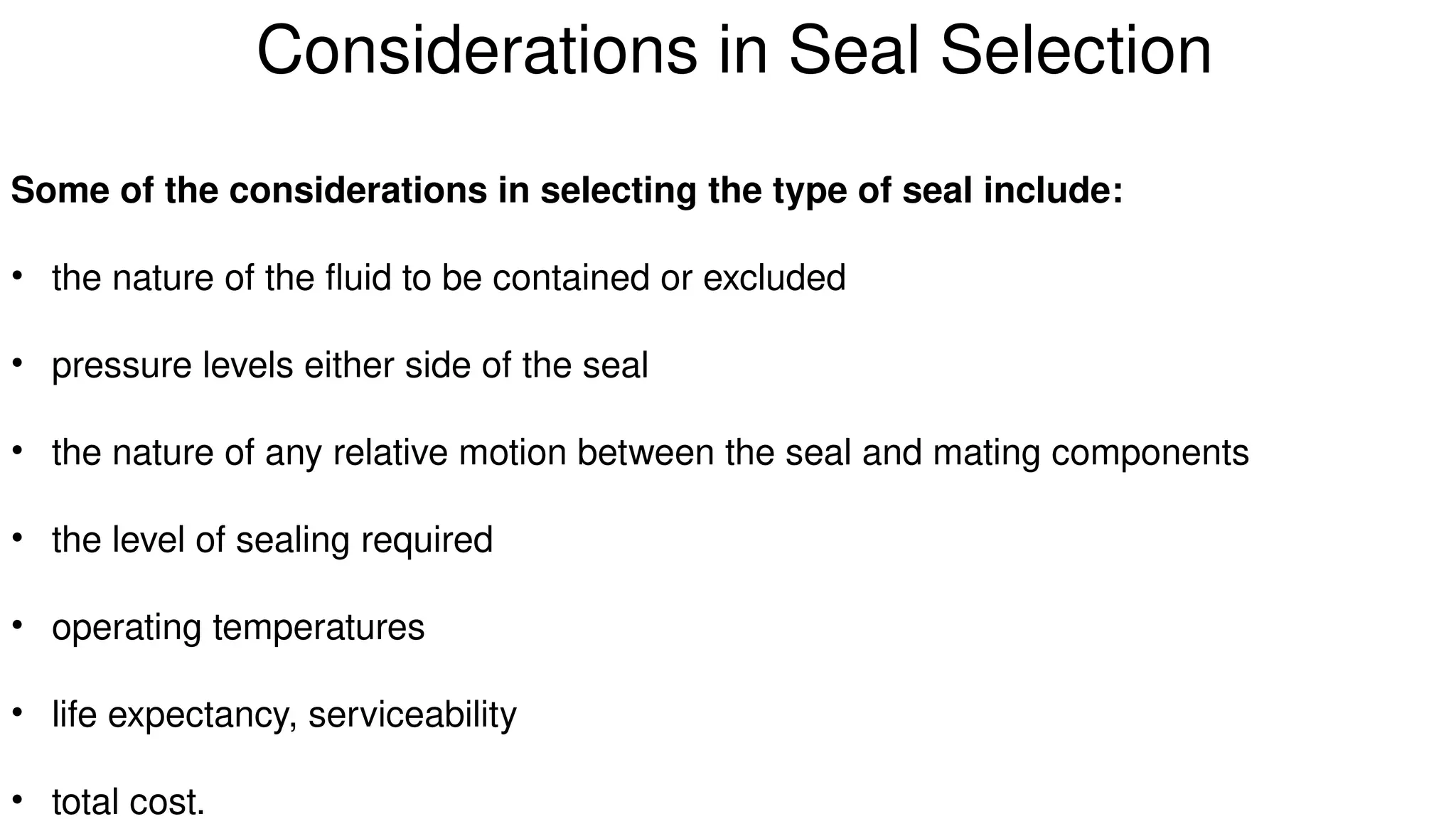 Seals and Gaskets for design of machine elements | PPTX
