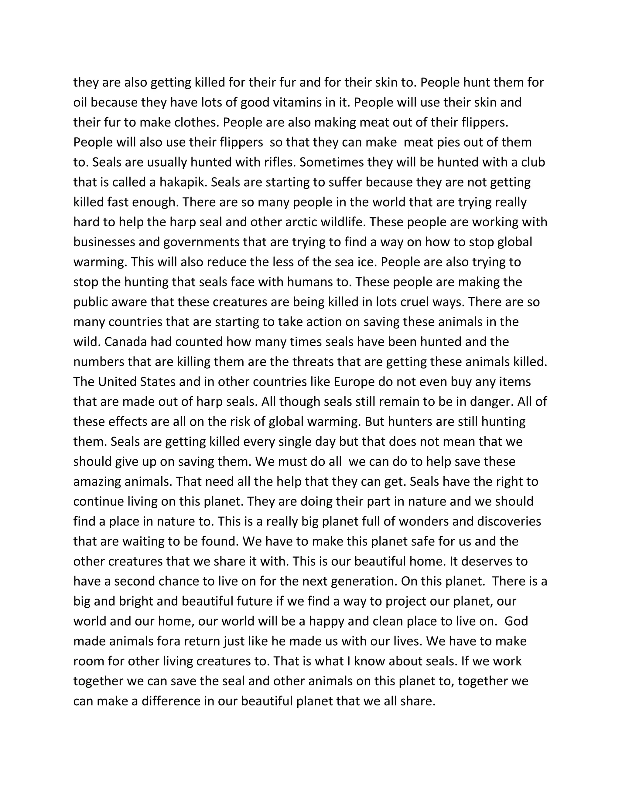 Seals report | DOCX