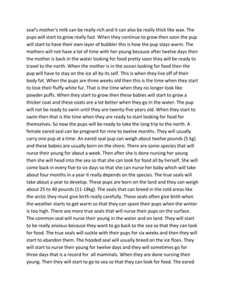 Seals report | DOCX