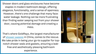 Seal the Deal Exploring the World of Innovative Shower Door Seals with GoldRays.pdf