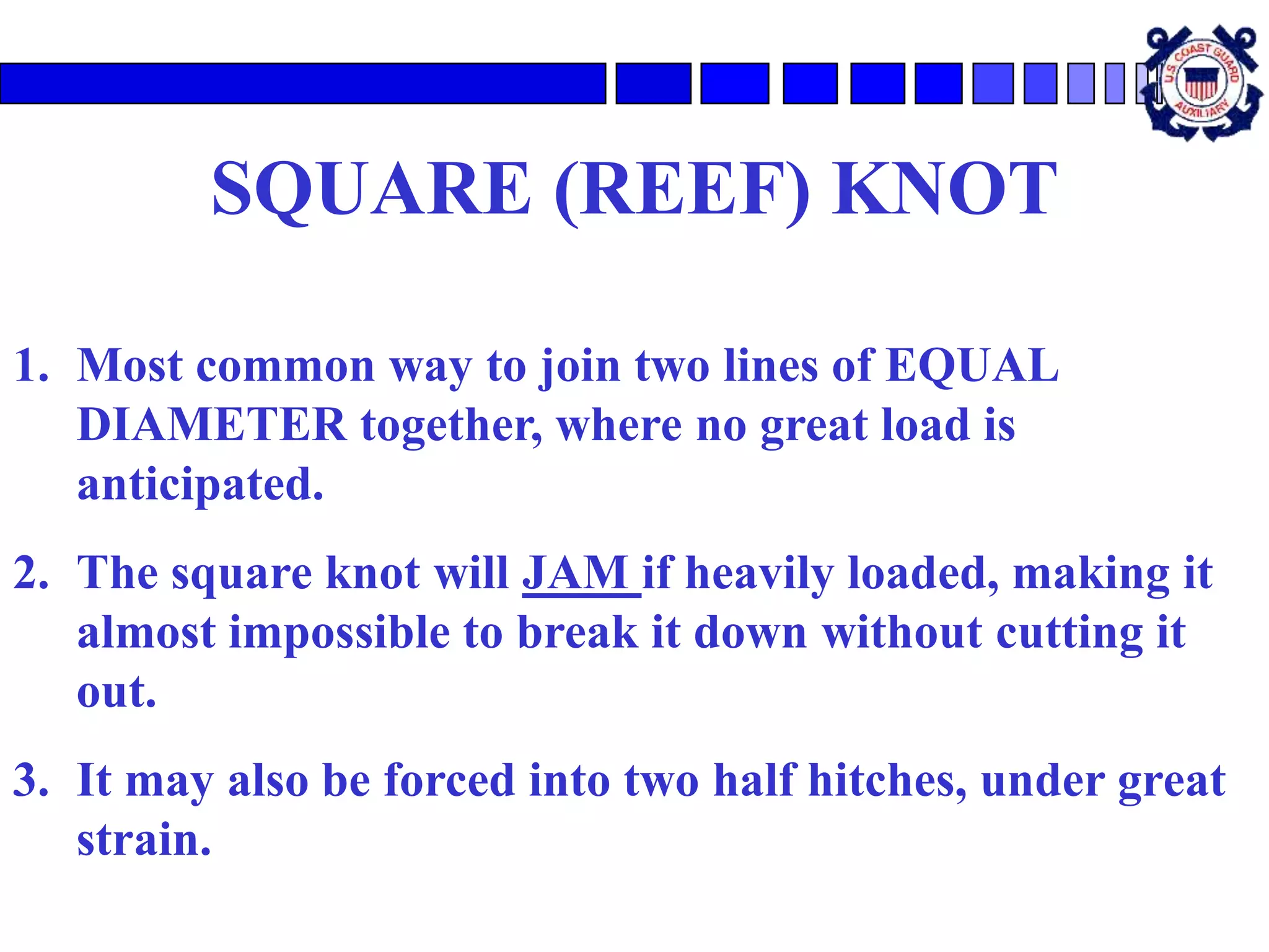 Seamanship (Marlinespike) | PPTX | Needlework | Arts and Crafts