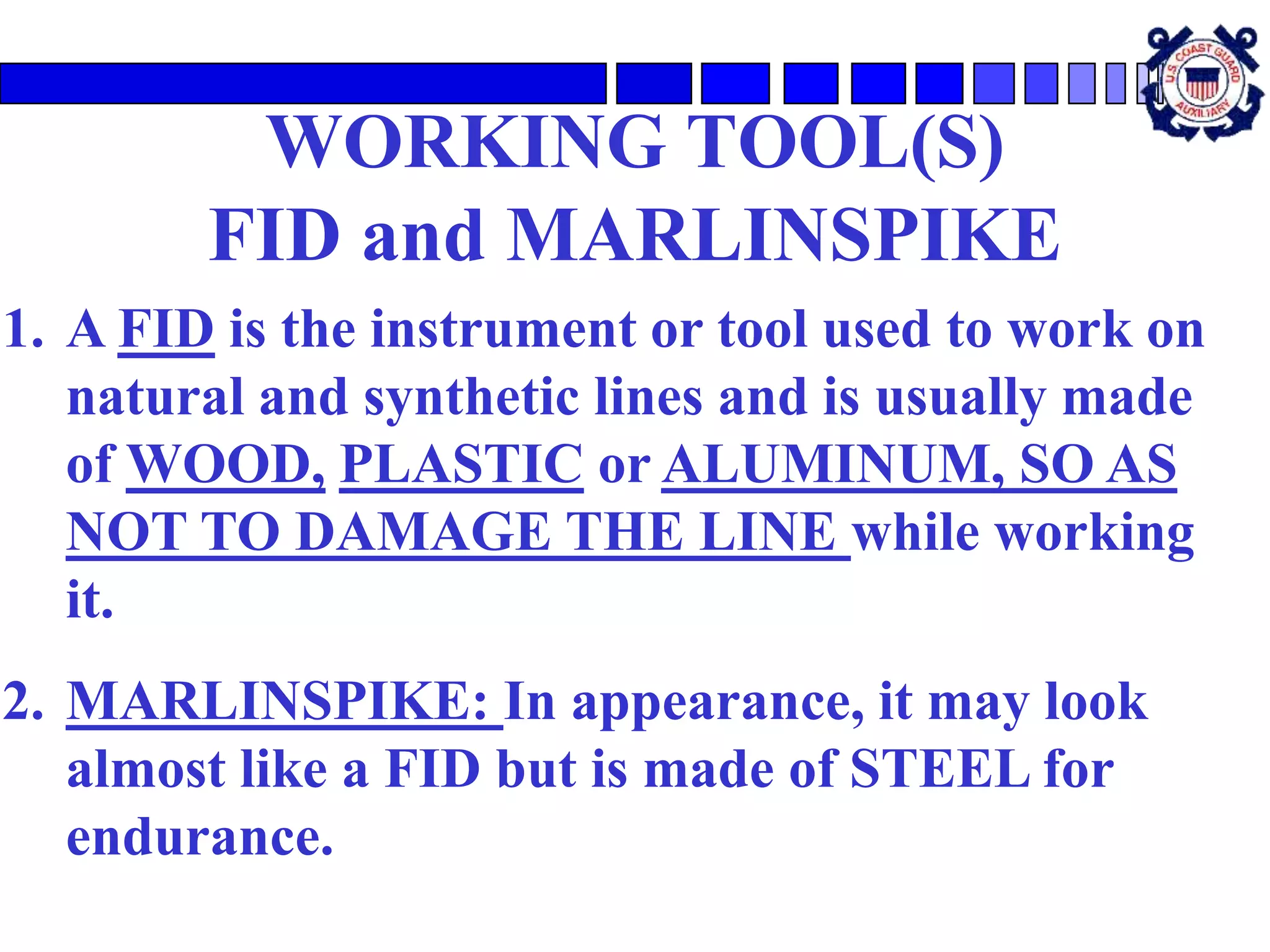 Seamanship (Marlinespike) | PPTX