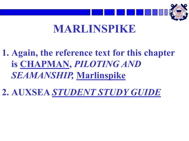 Seamanship (Marlinespike) | PPTX | Needlework | Arts and Crafts