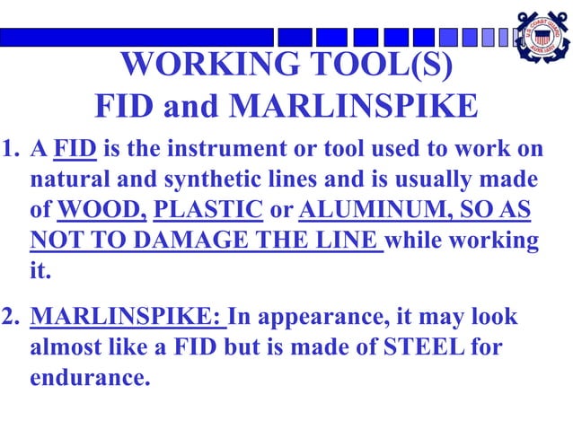 Seamanship (Marlinespike) | PPTX | Needlework | Arts and Crafts