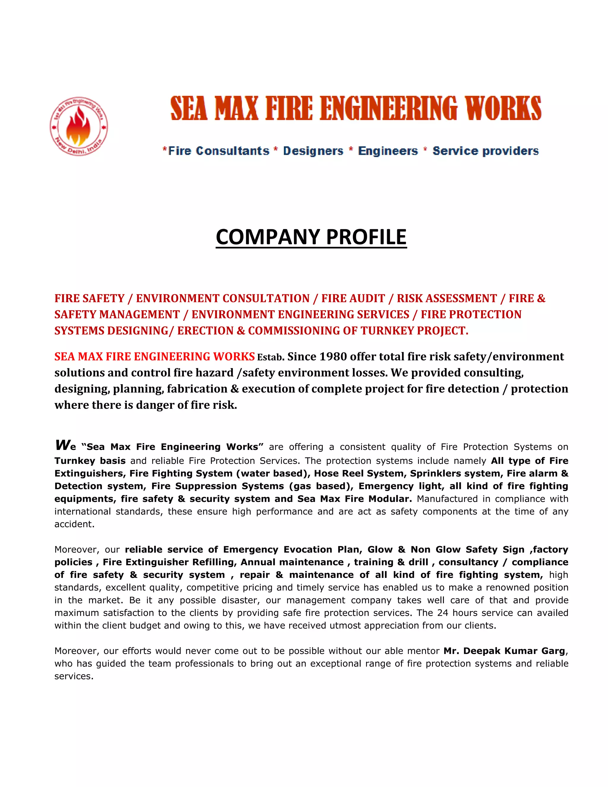 Sea max fire profile | PDF