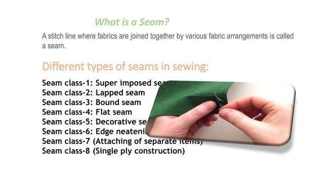 Classification Of Seam (Seam Class) | PPTX