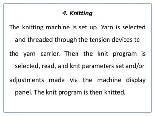 Seamless garment knitting | PPTX